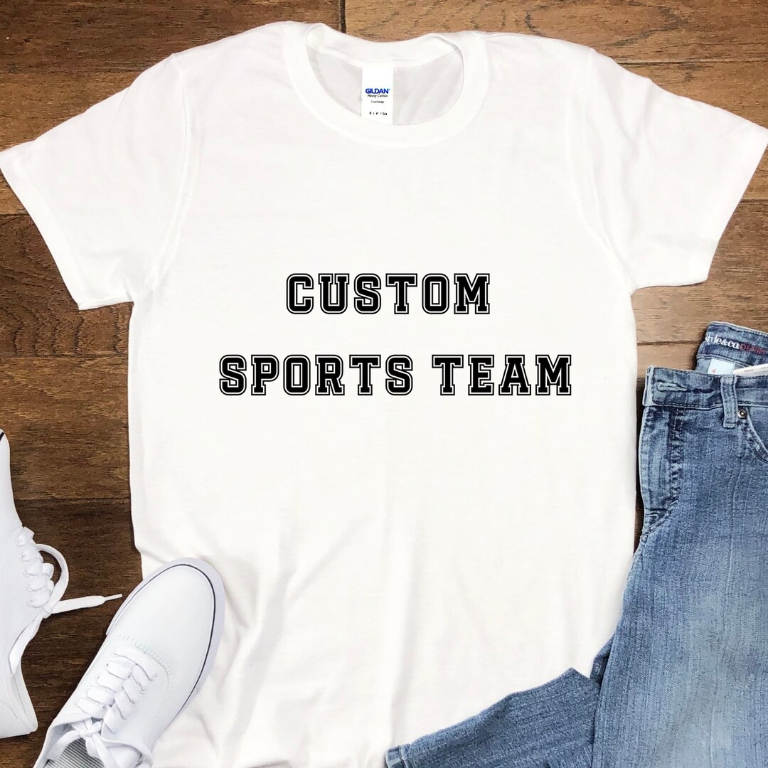 Custom Sports Team Shirt, Custom School Team Shirts, Custom High School ...