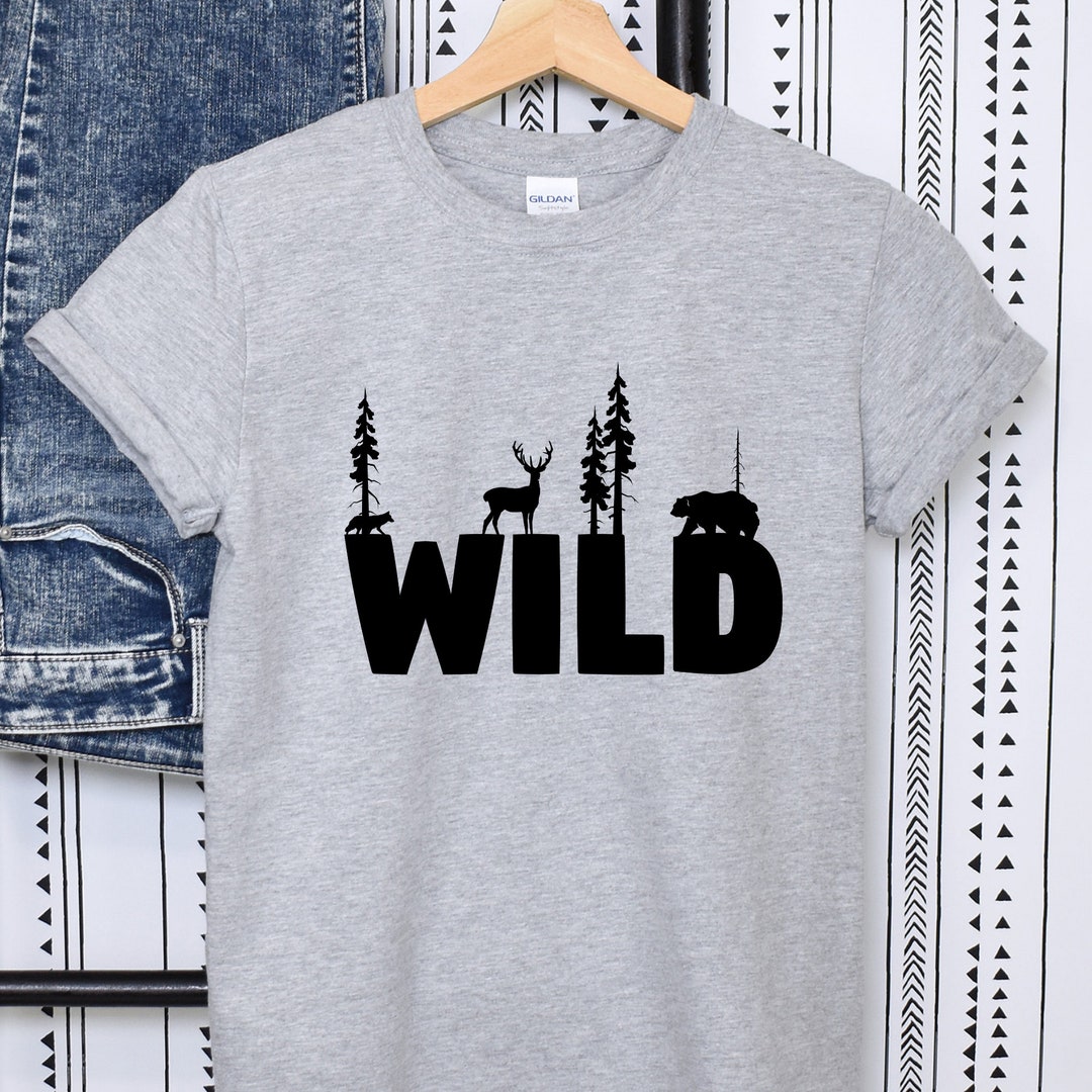 Forest Graphic T-shirt, Camping Trip Shirts, Wild Forest Camping Shirt ...