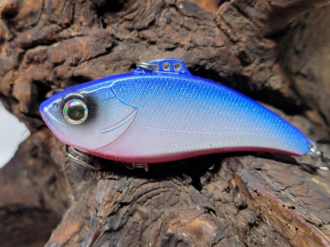 3" Lipless Crankbait. Classic Blue/red - Etsy