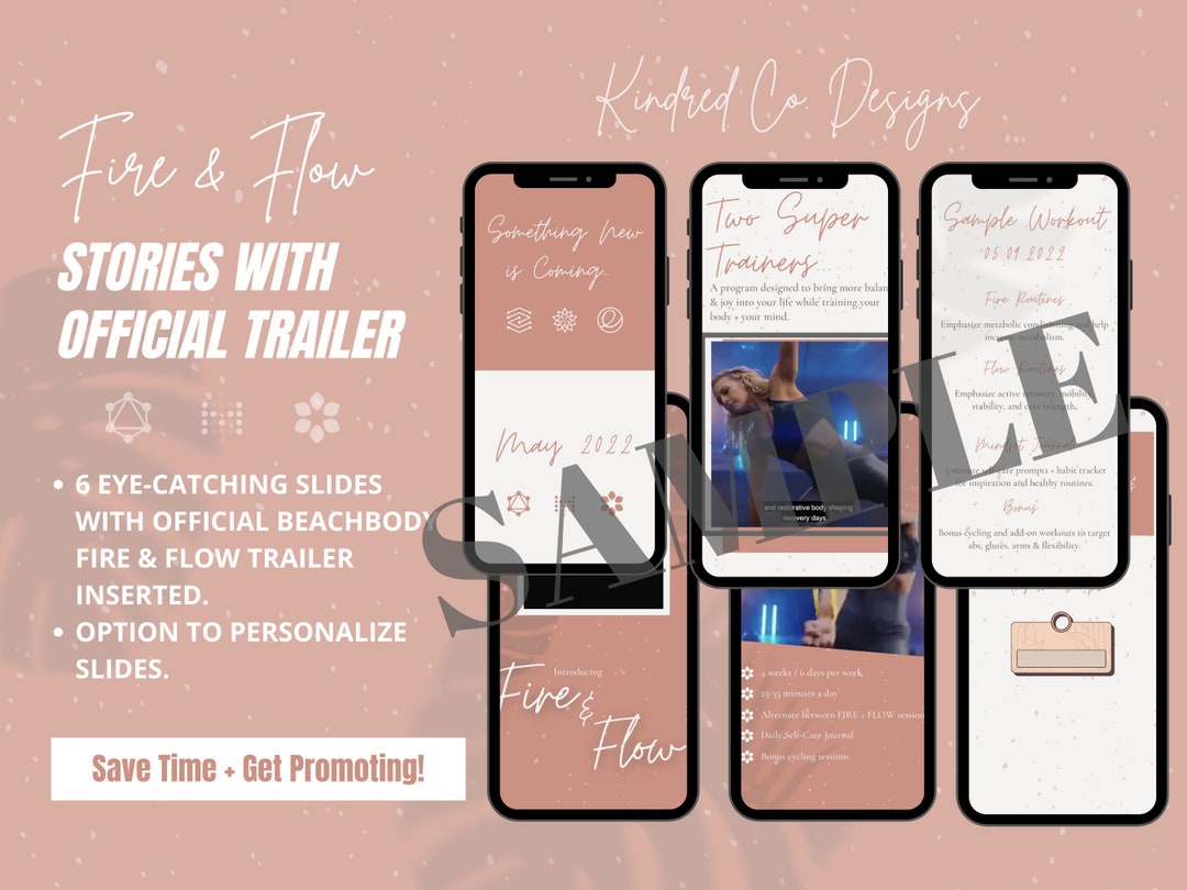 Beachbody Fire & Flow IG Promo WITH TRAILER - Etsy