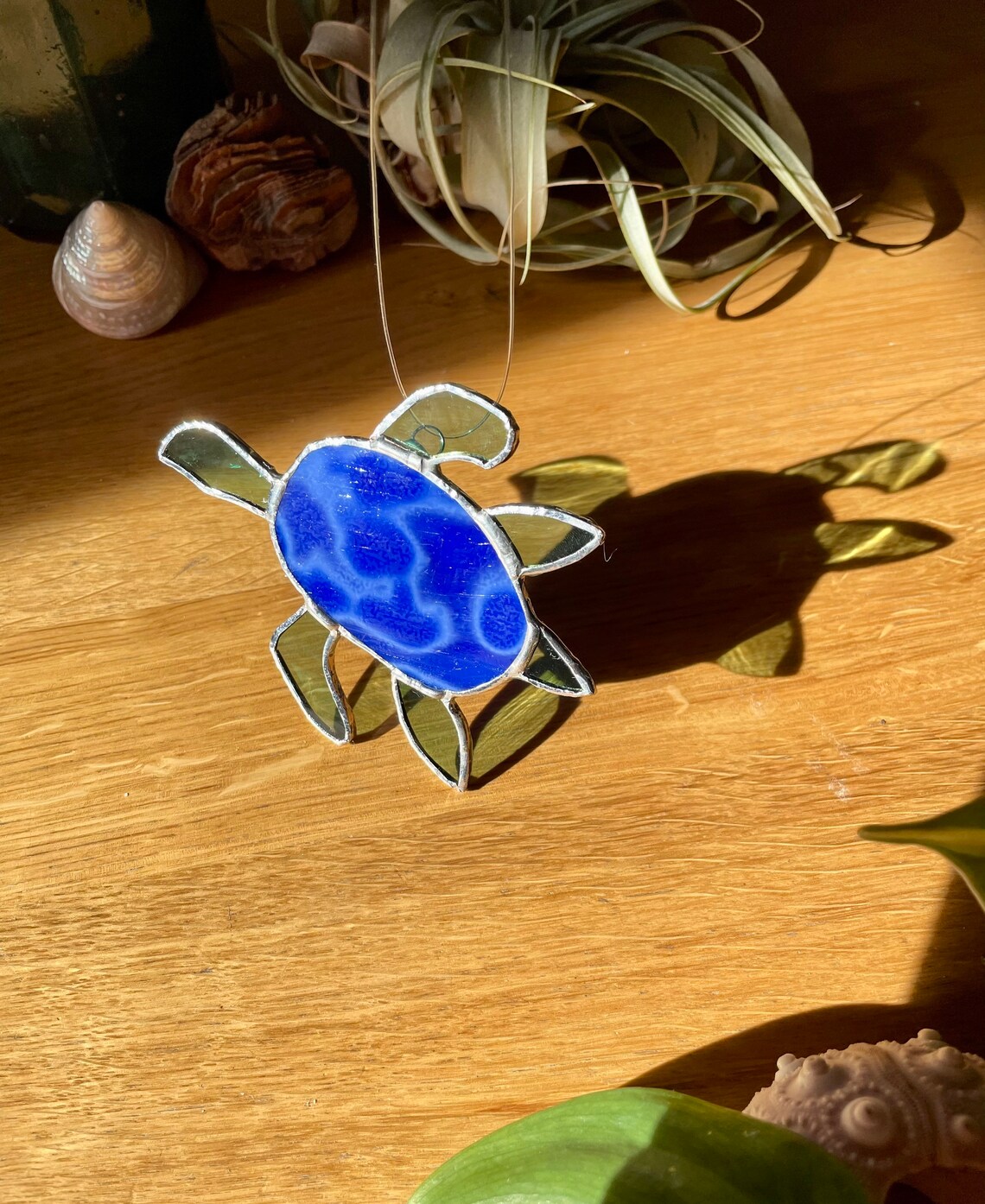 Custom Stained Glass Turtle Tortoise Ornament Sun Catcher Art - Etsy