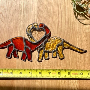 Handmade Stained Glass Dinosaur Brontosaurus T-rex Intermediate PDF ...