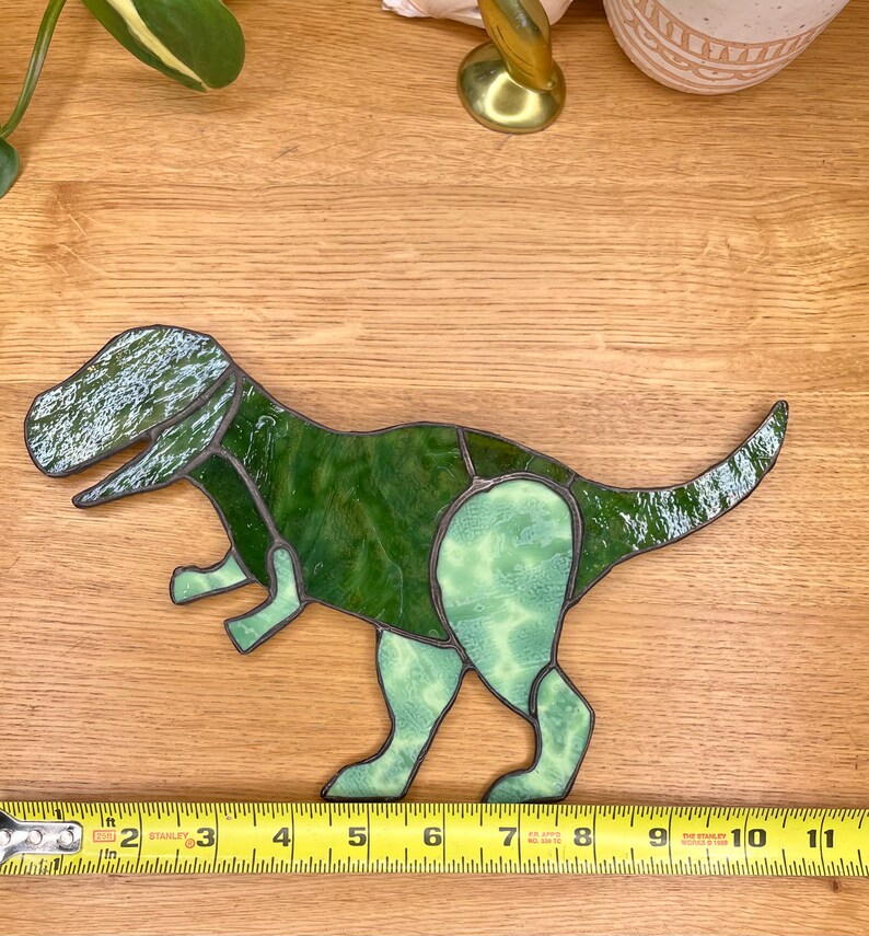 Dinosaur T-rex Tyrannosaurus Rex Reptile Large Stained Glass - Etsy