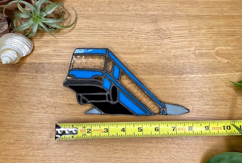 Handmade Stained Glass Pittsburgh Bus Sun Catcher - Port Authority Art ...