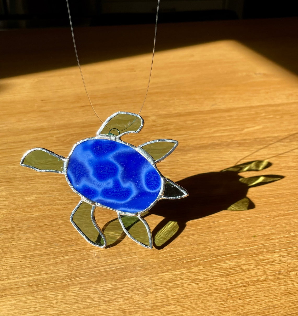 Custom Stained Glass Turtle Tortoise Ornament Sun Catcher Art - Etsy