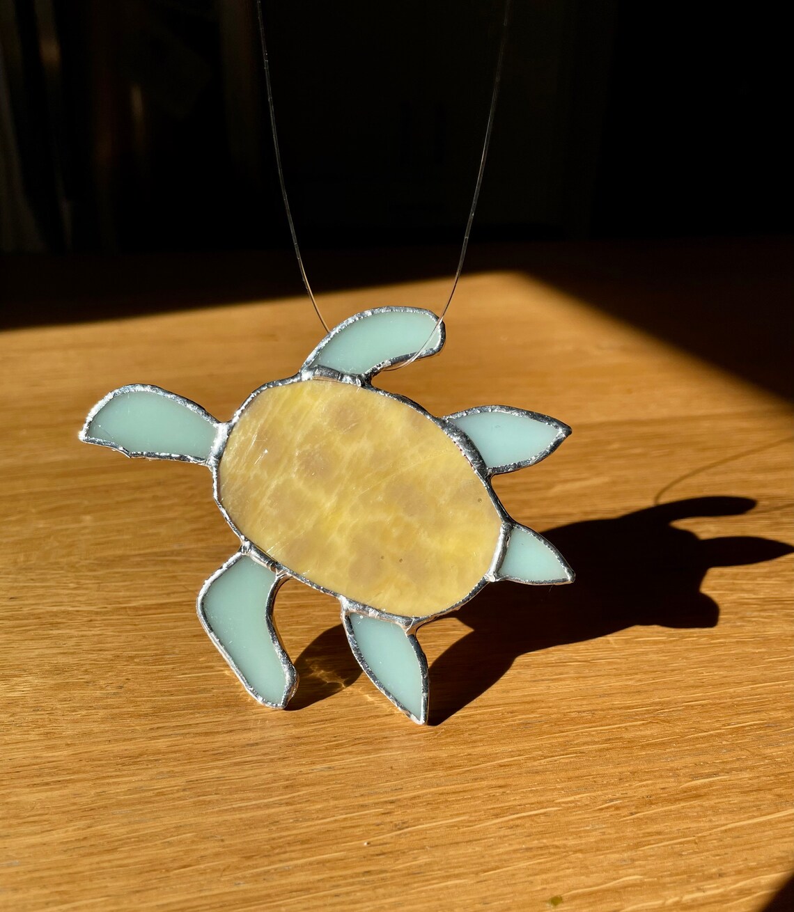 Custom Stained Glass Turtle Tortoise Ornament Stained Glass | Etsy