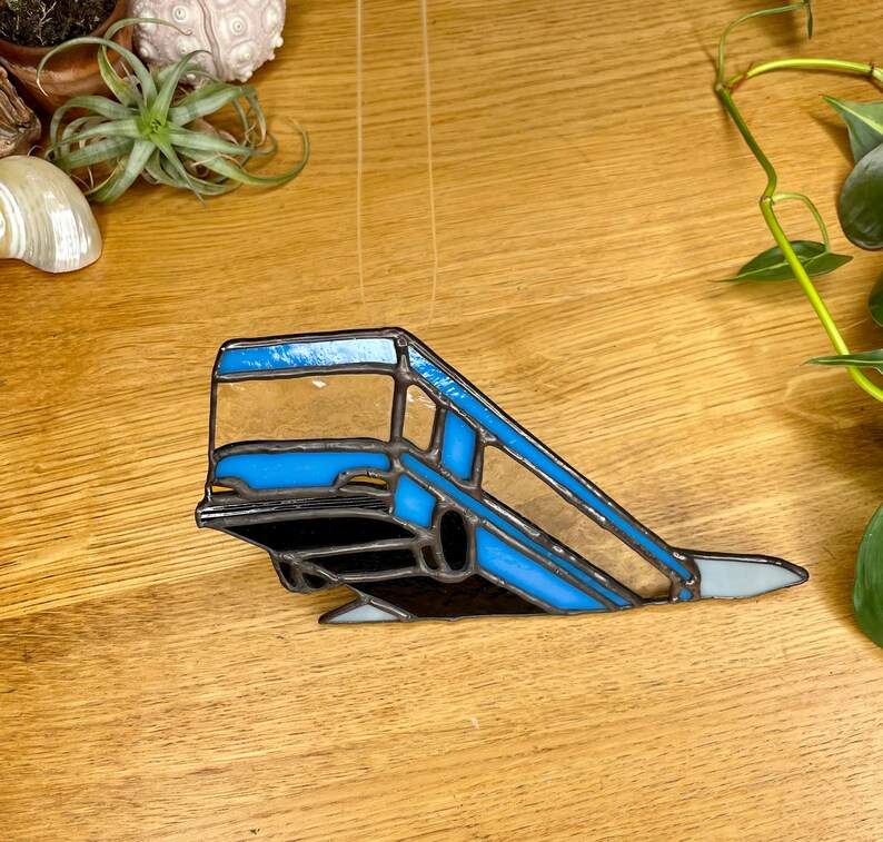 Handmade Stained Glass Pittsburgh Bus Sun Catcher - Port Authority Art ...