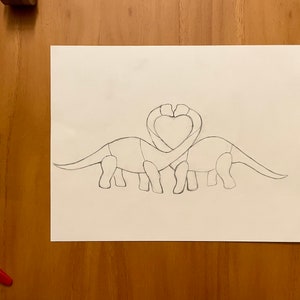 Stained Glass Dinosaur Pattern: Brontosaurus & T-rex Suncatcher (PDF ...