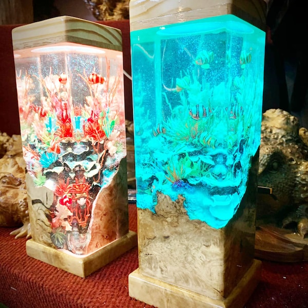 Resin Lamp - Etsy