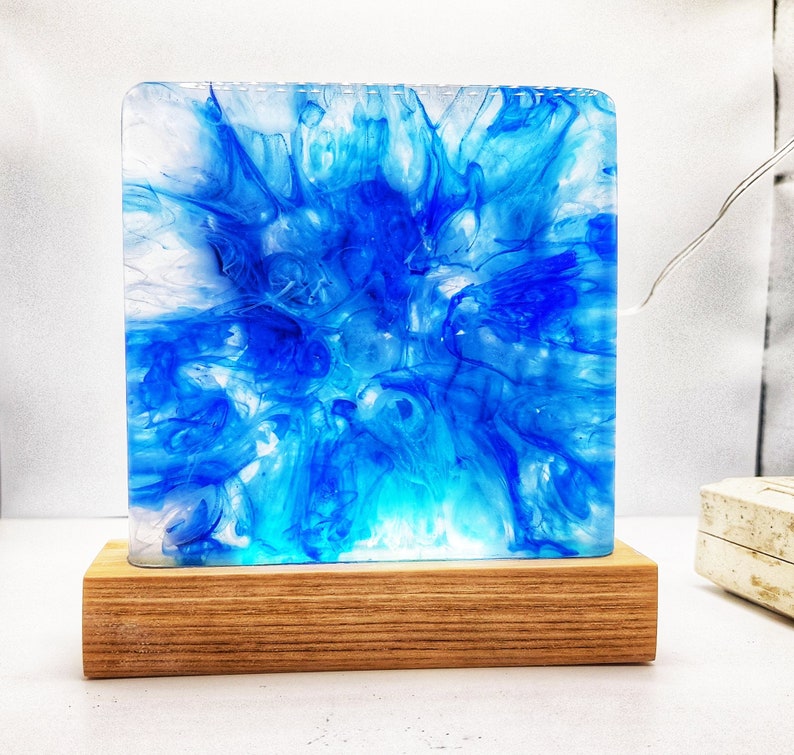 Epoxy Lamp Resin Lamp Handmade Epoxy Lamp Artisian Lamp - Etsy