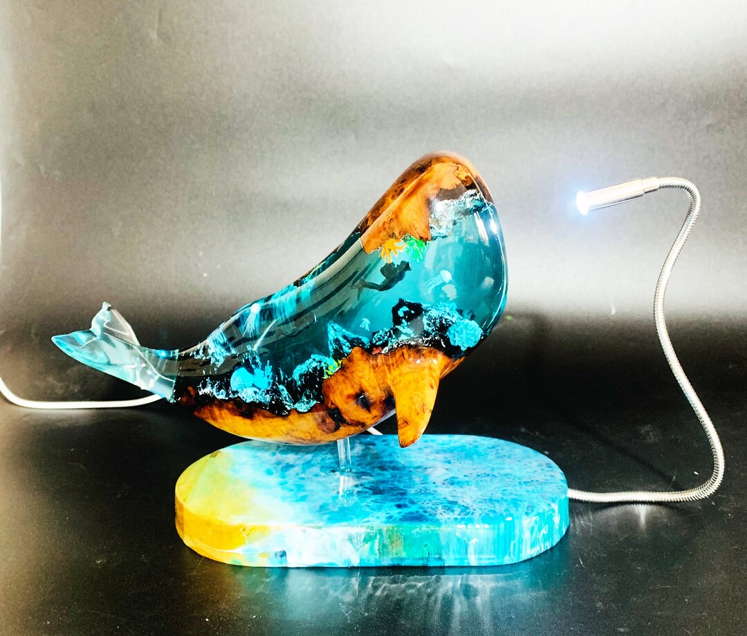 Resin Sculpture Ocean Whaale, Epoxy Sculpture Ocean Whaale, Sculpture ...