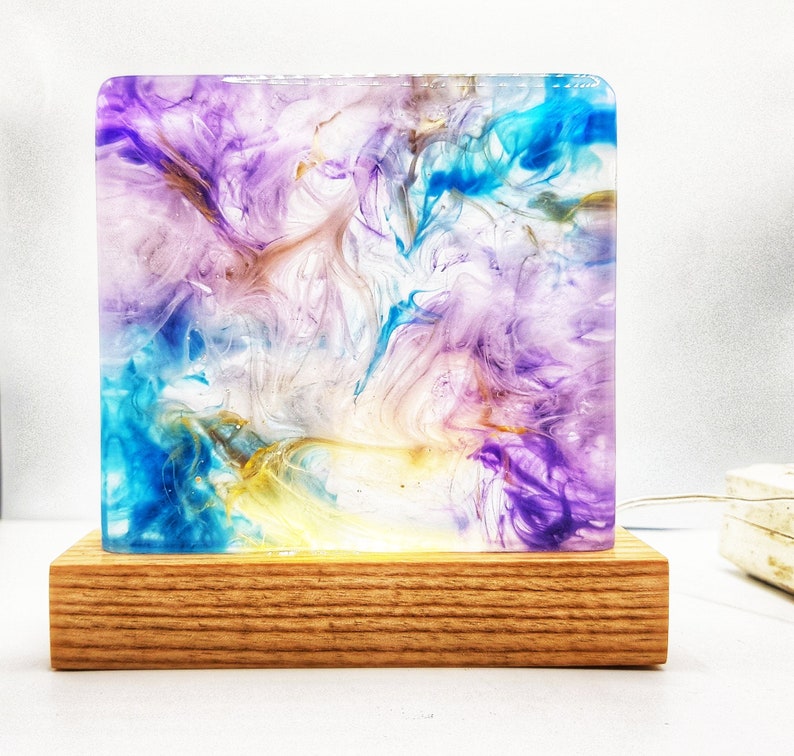 Epoxy Lamp Resin Lamp Handmade Epoxy Lamp Artisian Lamp - Etsy