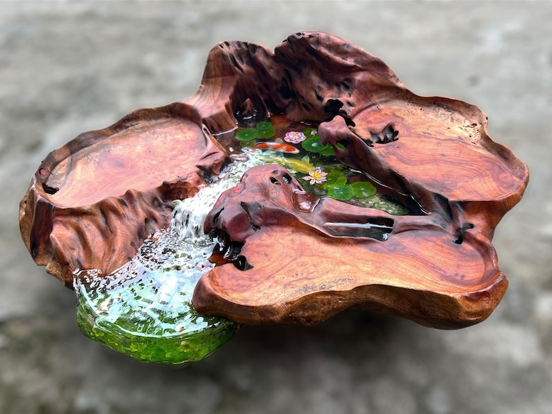 Koi Fish Resin Epoxy Coffee Table Rectangle Resin Epoxy - Etsy