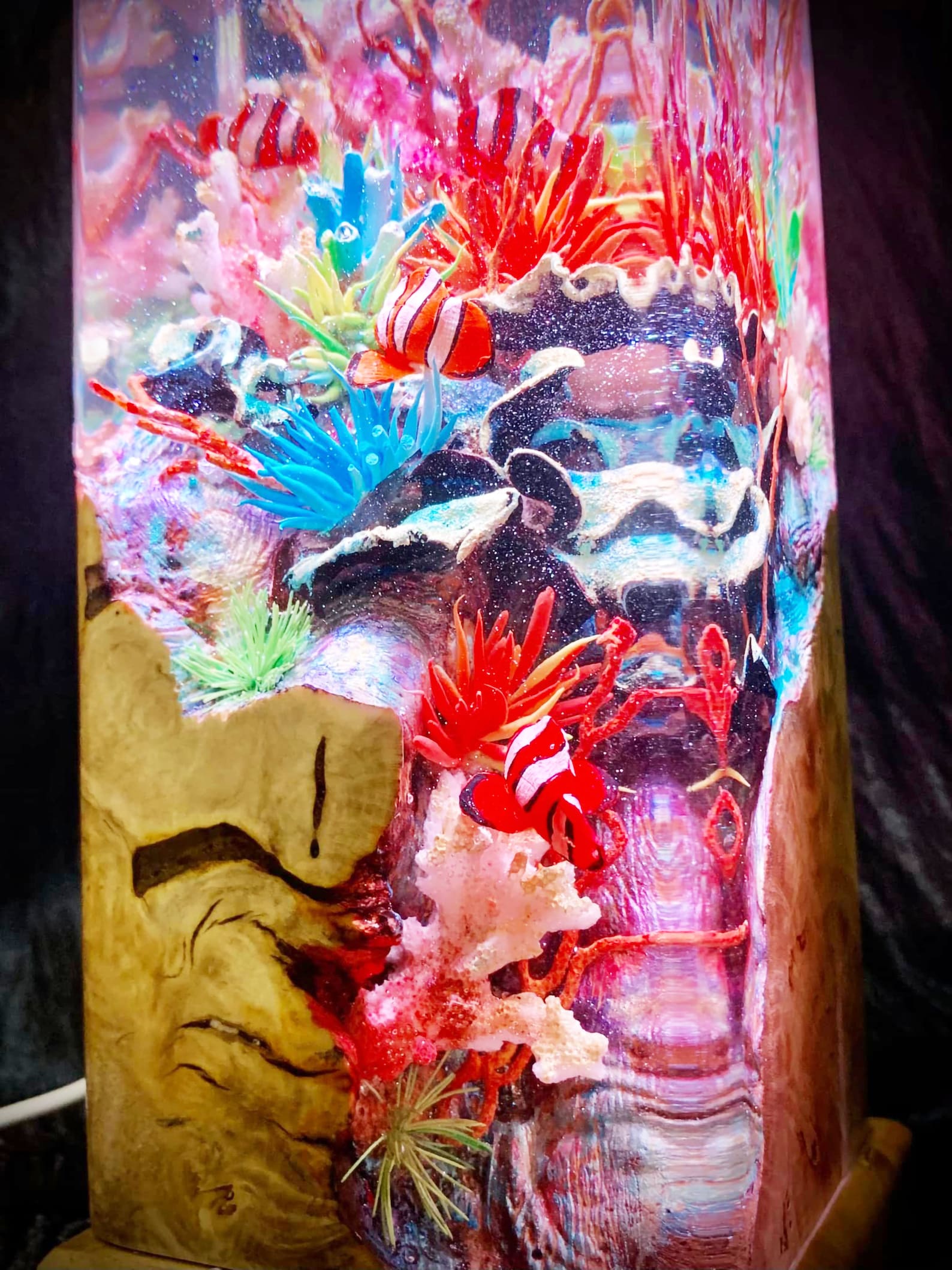 Epoxy Lamp Resin Lamp Handmade Epoxy Lamp Artisian Lamp - Etsy