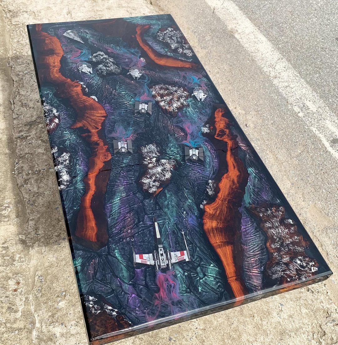 Galaxy Resin Coffee Table: Interstellar Spacecraft Epoxy Table - Etsy