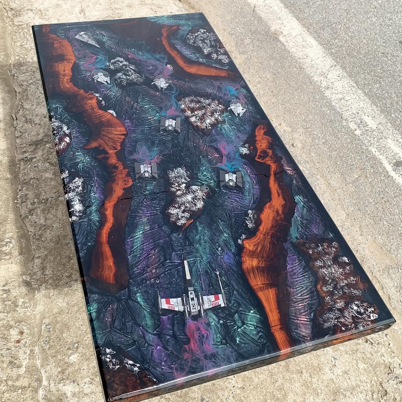 Led Resin Table - Etsy