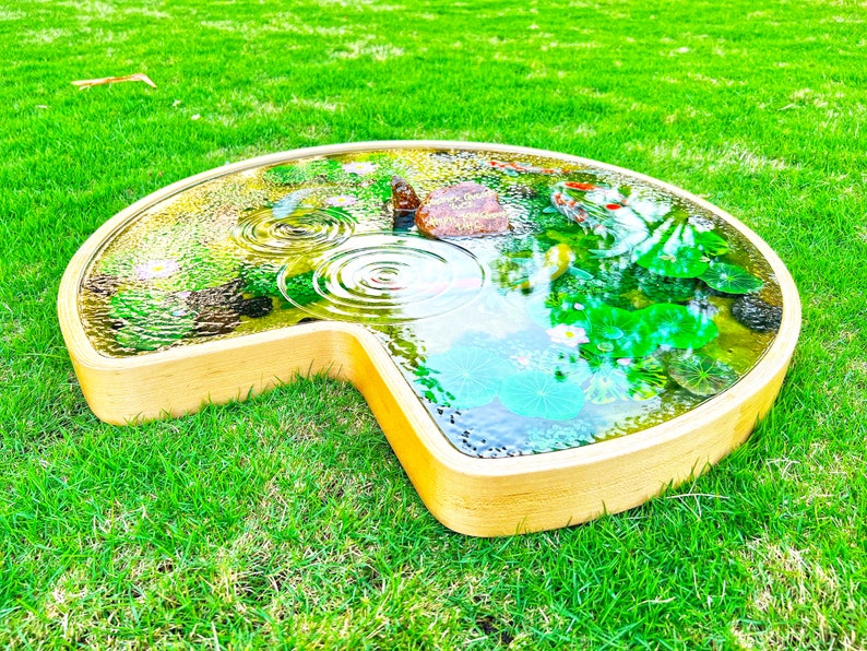 Koi Fish Resin Epoxy Coffee Table Rectangle Resin Epoxy - Etsy