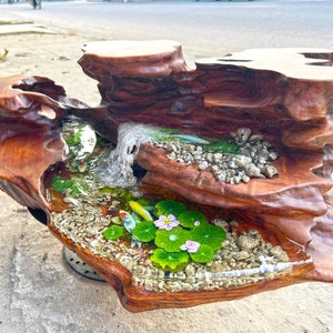 Koi Fish Resin Coffee Table Handmade Resin Table Resin Dining Table Koi ...