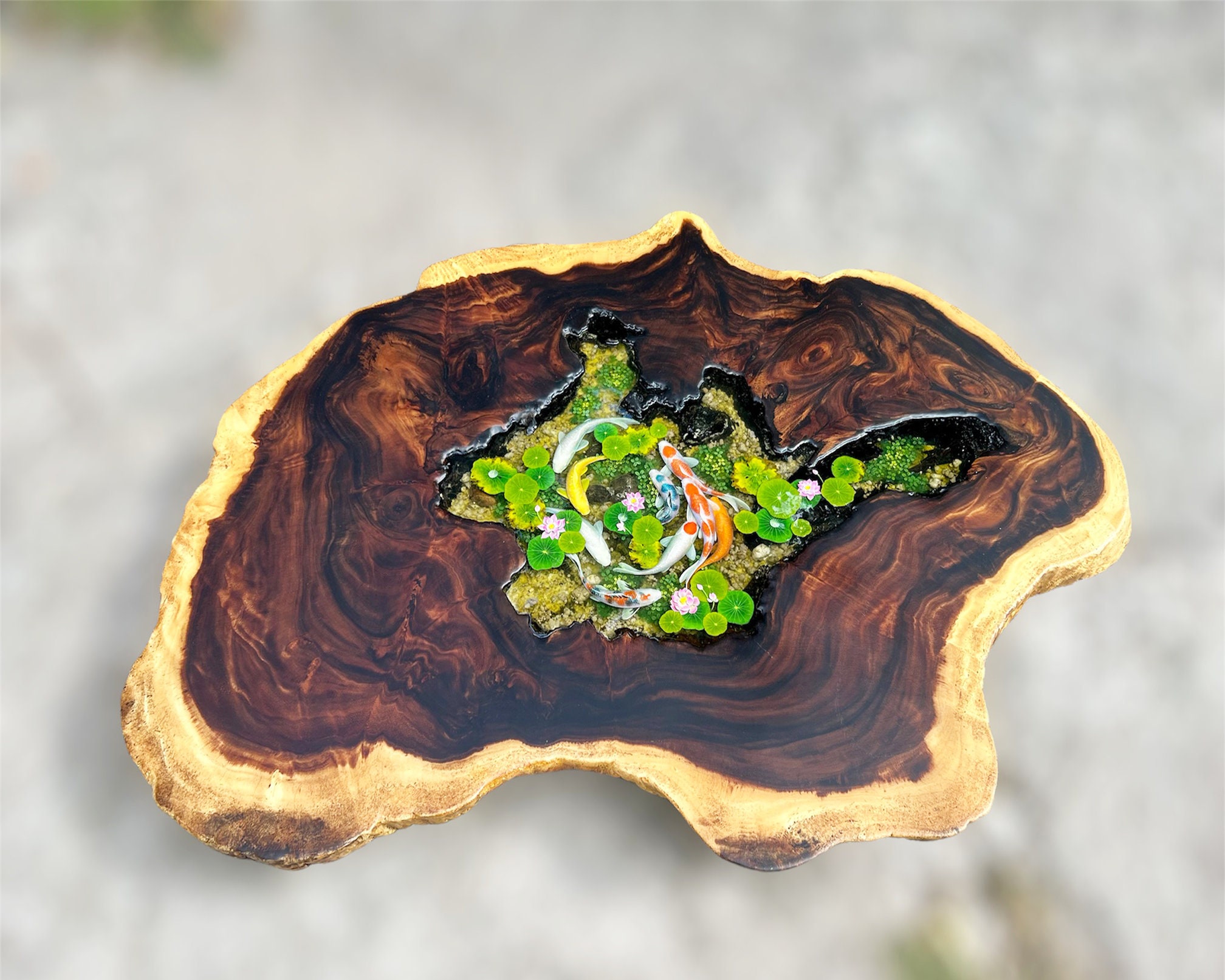 Koi Fish Resin Epoxy Coffee Table Rectangle Resin Epoxy - Etsy
