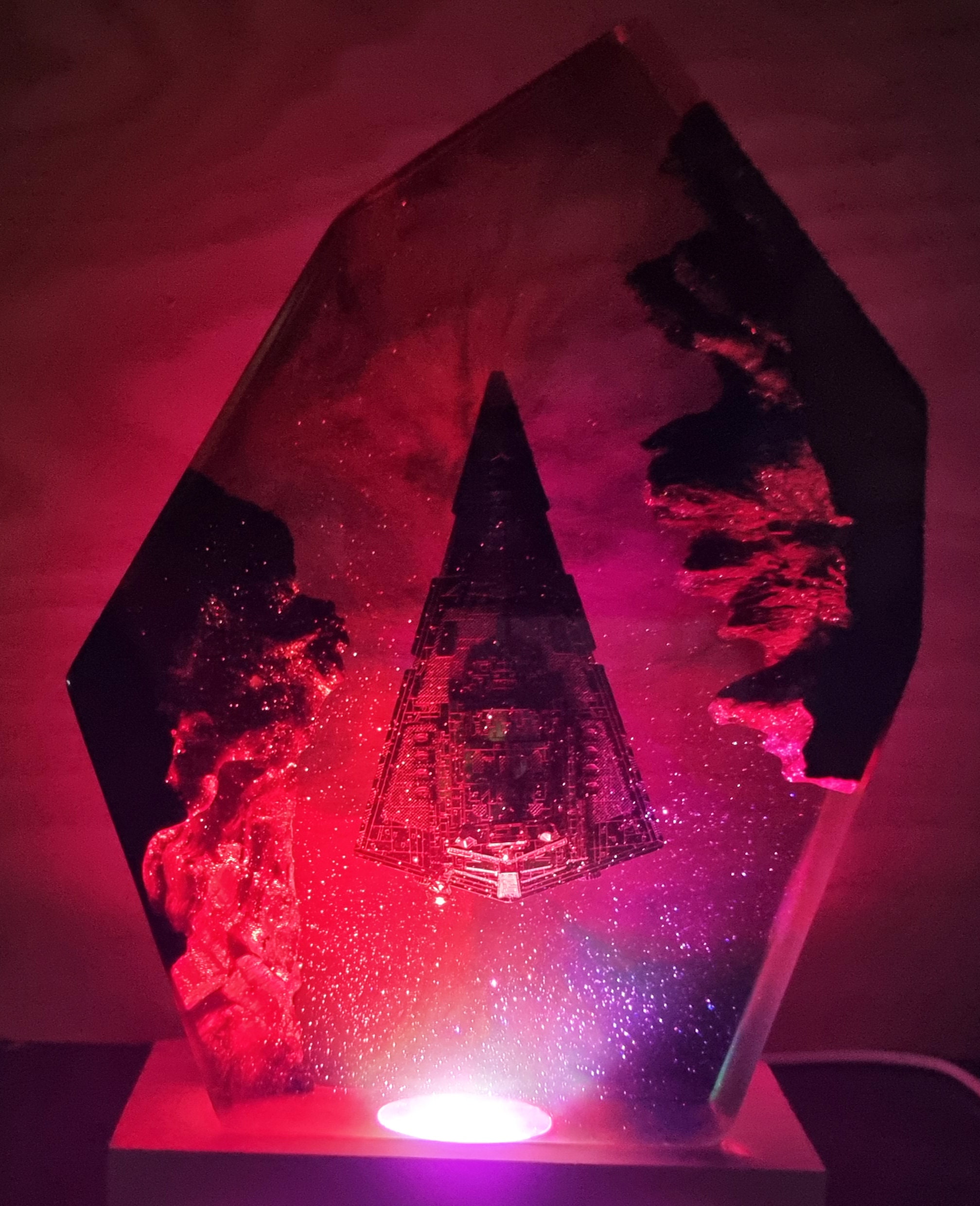 Resin and Wood Space Galaxy Lamp Space Night Lights Resin - Etsy Australia