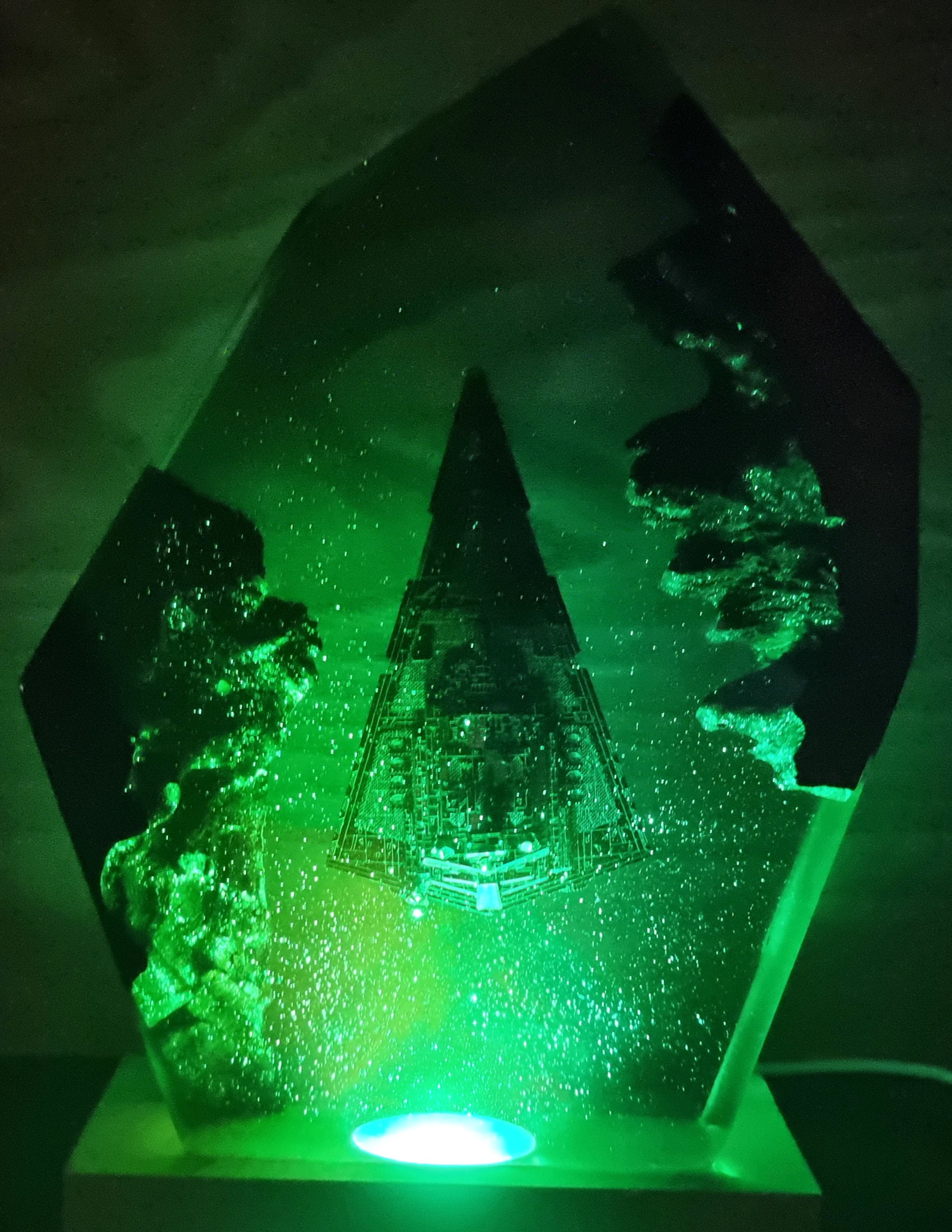 Resin and Wood Space Galaxy Lamp Space Night Lights Resin - Etsy Australia