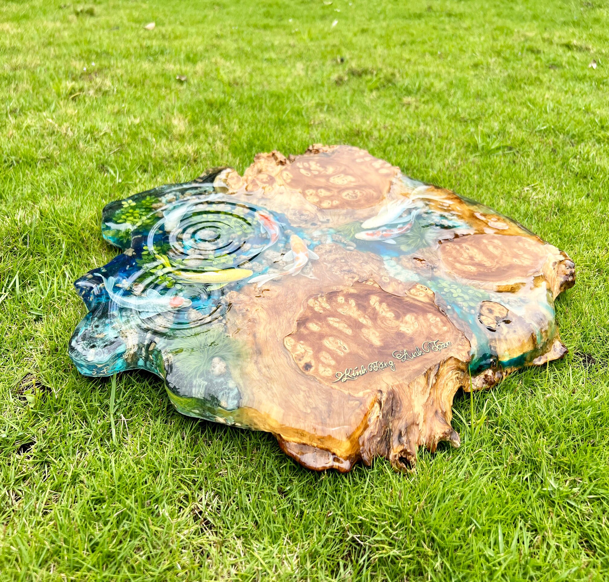 Koi Fish Resin Epoxy Coffee Table Rectangle Resin Epoxy - Etsy