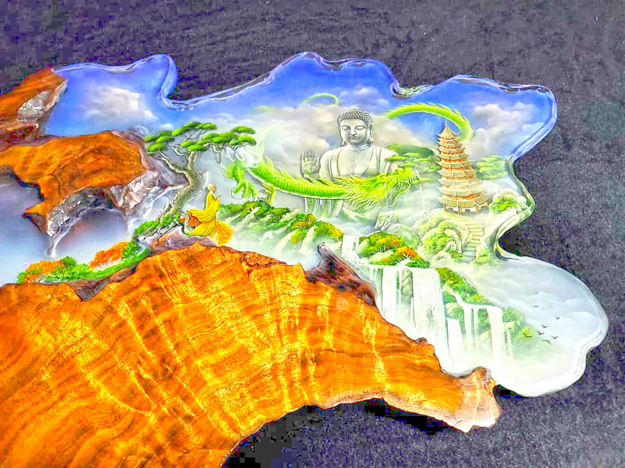 Dragon Resin Epoxy Coffee Table Rectangle Resin Epoxy Coffee - Etsy
