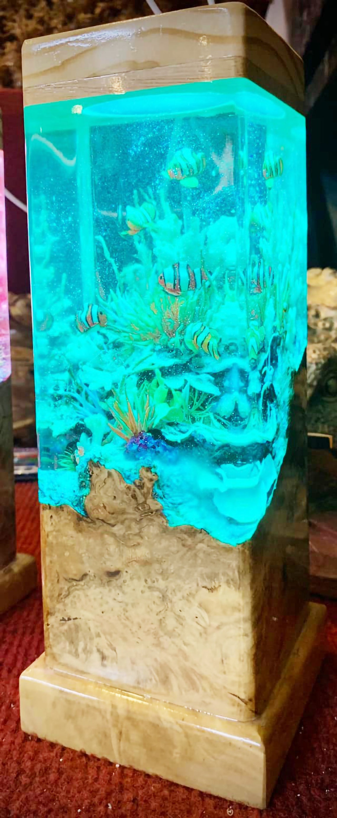 Epoxy Lamp Resin Lamp Handmade Epoxy Lamp Artisian Lamp - Etsy