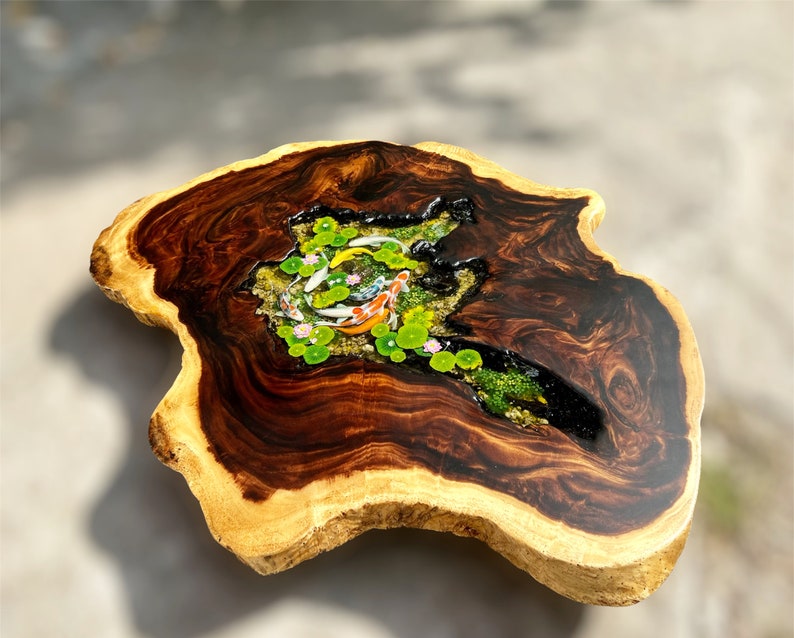 Koi Fish Resin Epoxy Coffee Table Rectangle Resin Epoxy - Etsy