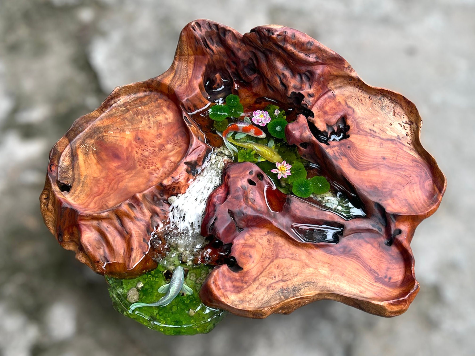 Koi Fish Resin Epoxy Coffee Table Rectangle Resin Epoxy - Etsy