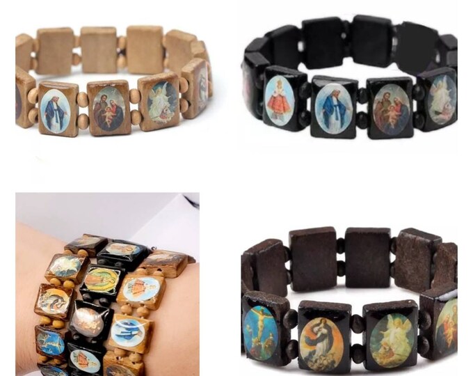 Catholic Metal Saint Bracelet - Etsy