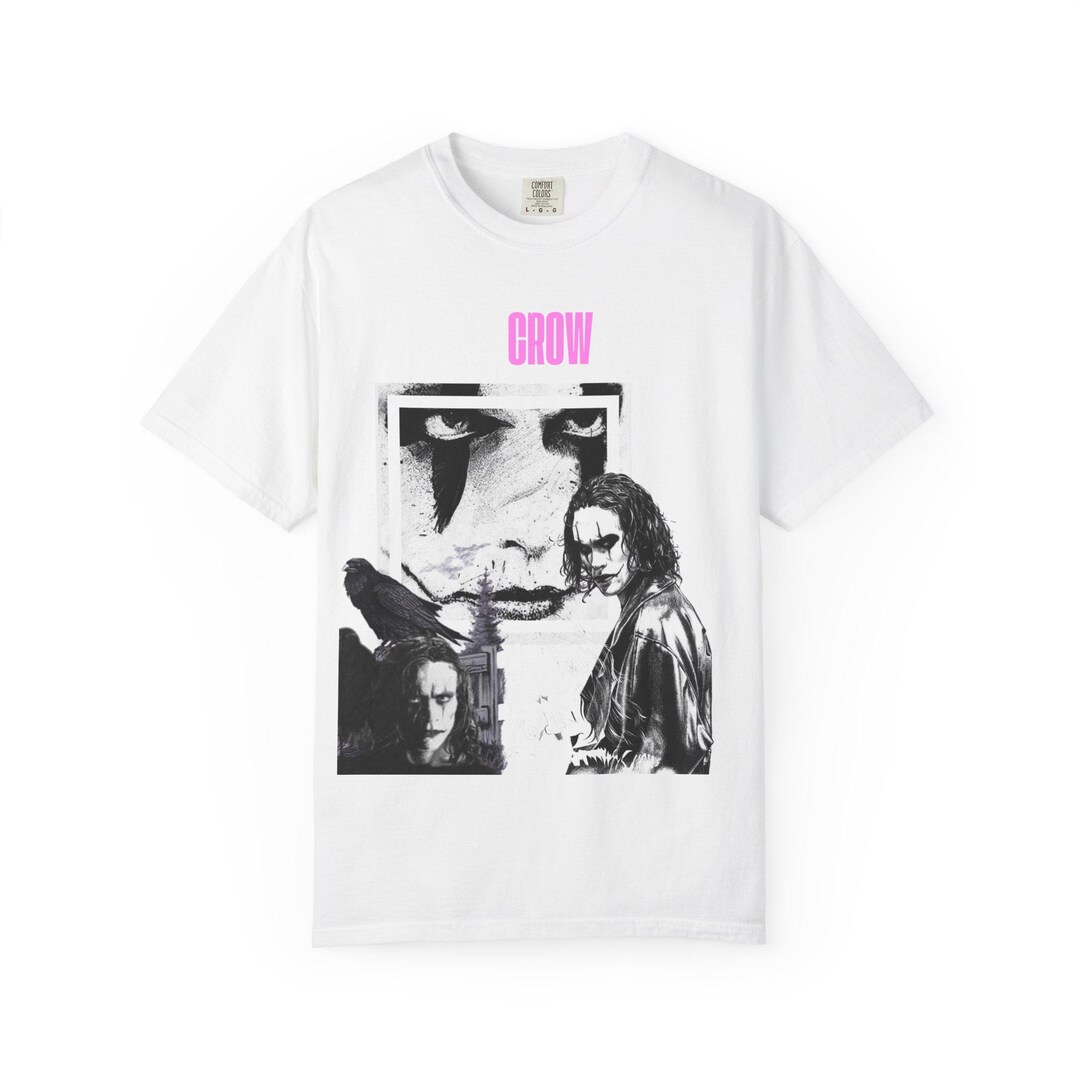 The Crow Collage Graphic T-shirt | Dark Movie Art, Gothic Portrait - Etsy