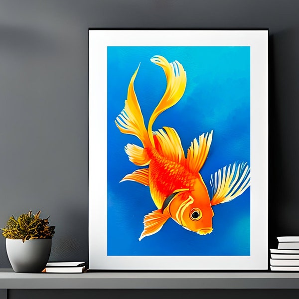 Modern Fish Painting - Etsy