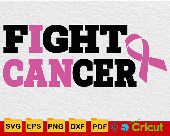 Fight Cancer Cut Files, Breast Cancer Svg, Ribbon Svg, Iron on Transfer ...