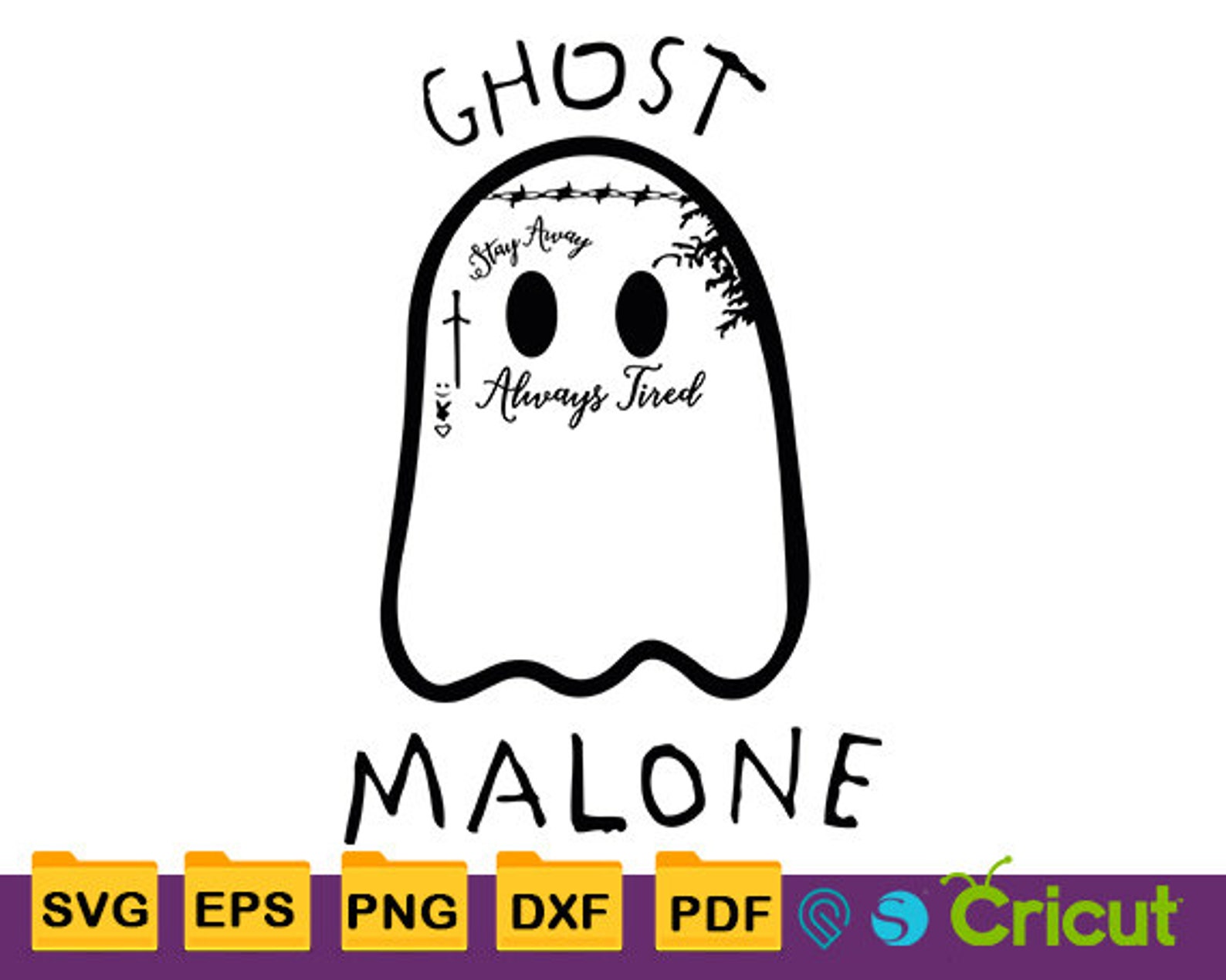Ghost Malone SVG PNG Funny Halloween Ghost Instant Download - Etsy
