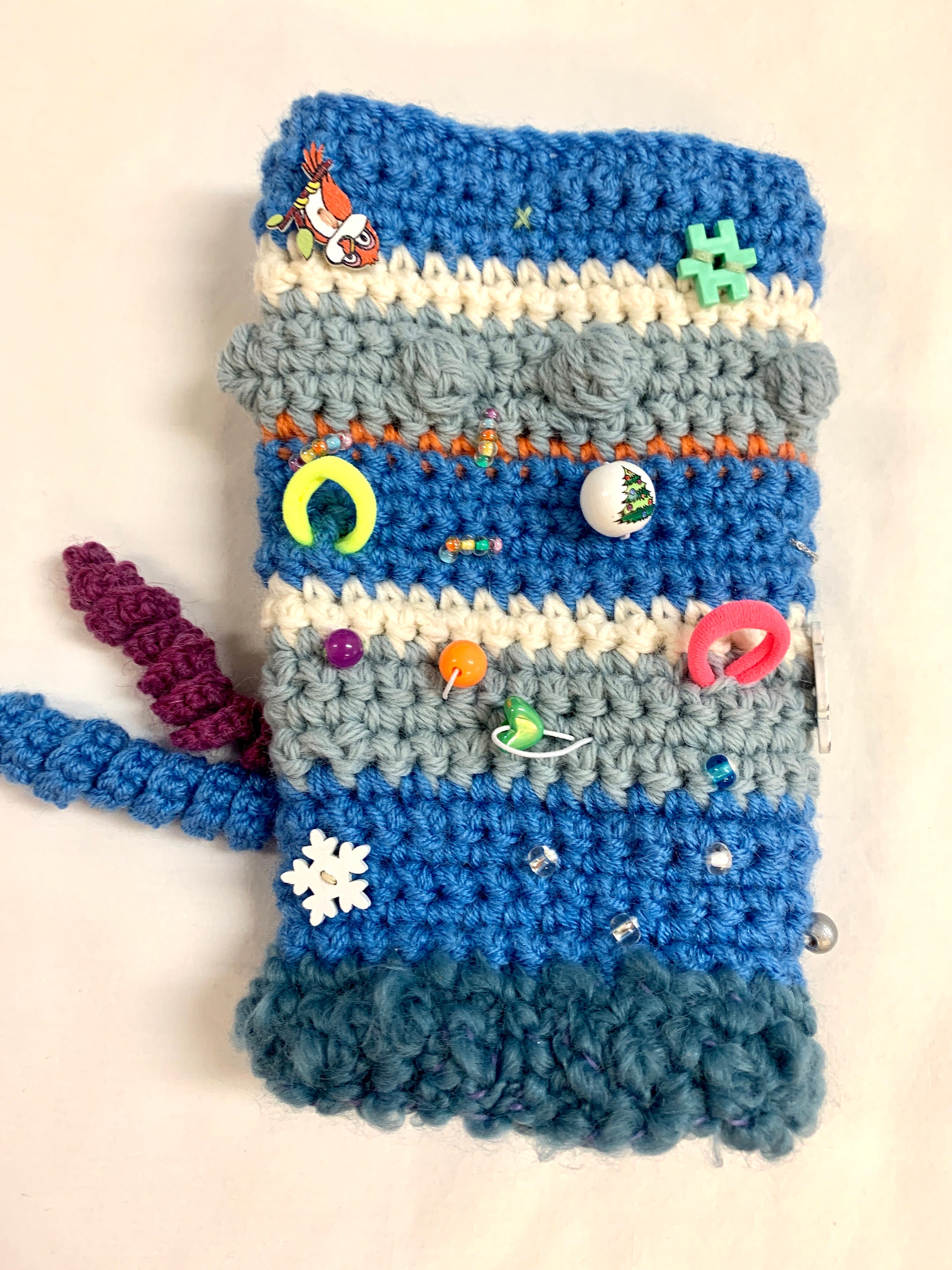Fidget Sensory Crochet Sleeve for Elderly to Keep Their Hands Busy ...