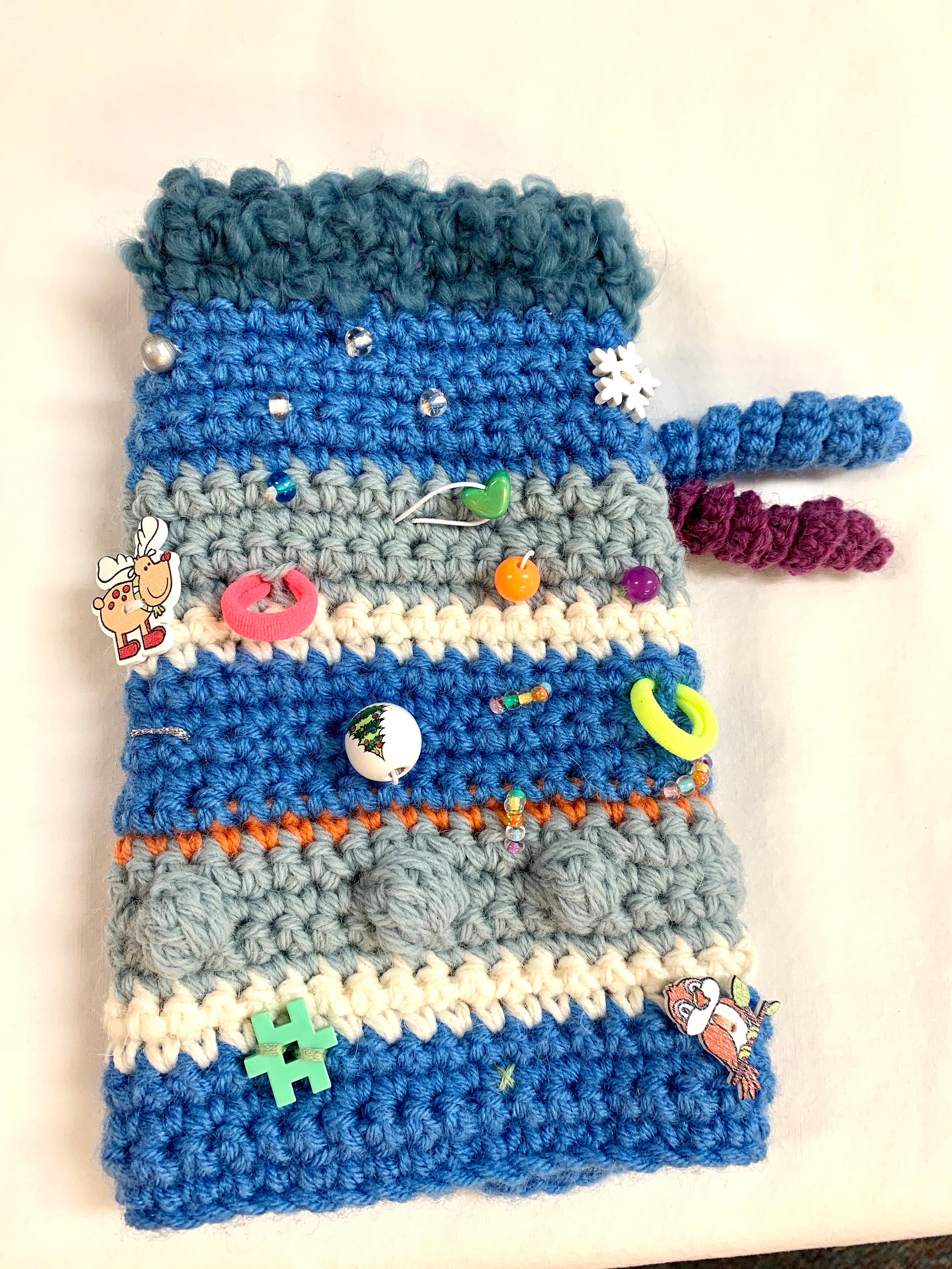 Fidget Sensory Crochet Sleeve for Elderly to Keep Their Hands Busy ...