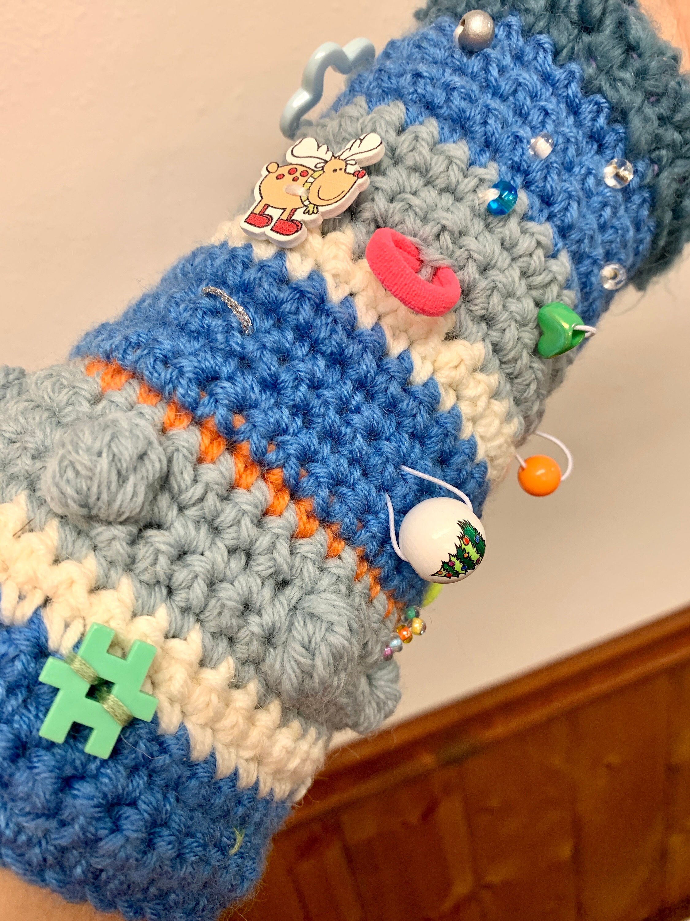 Fidget Sensory Crochet Sleeve for Elderly to Keep Their Hands Busy ...