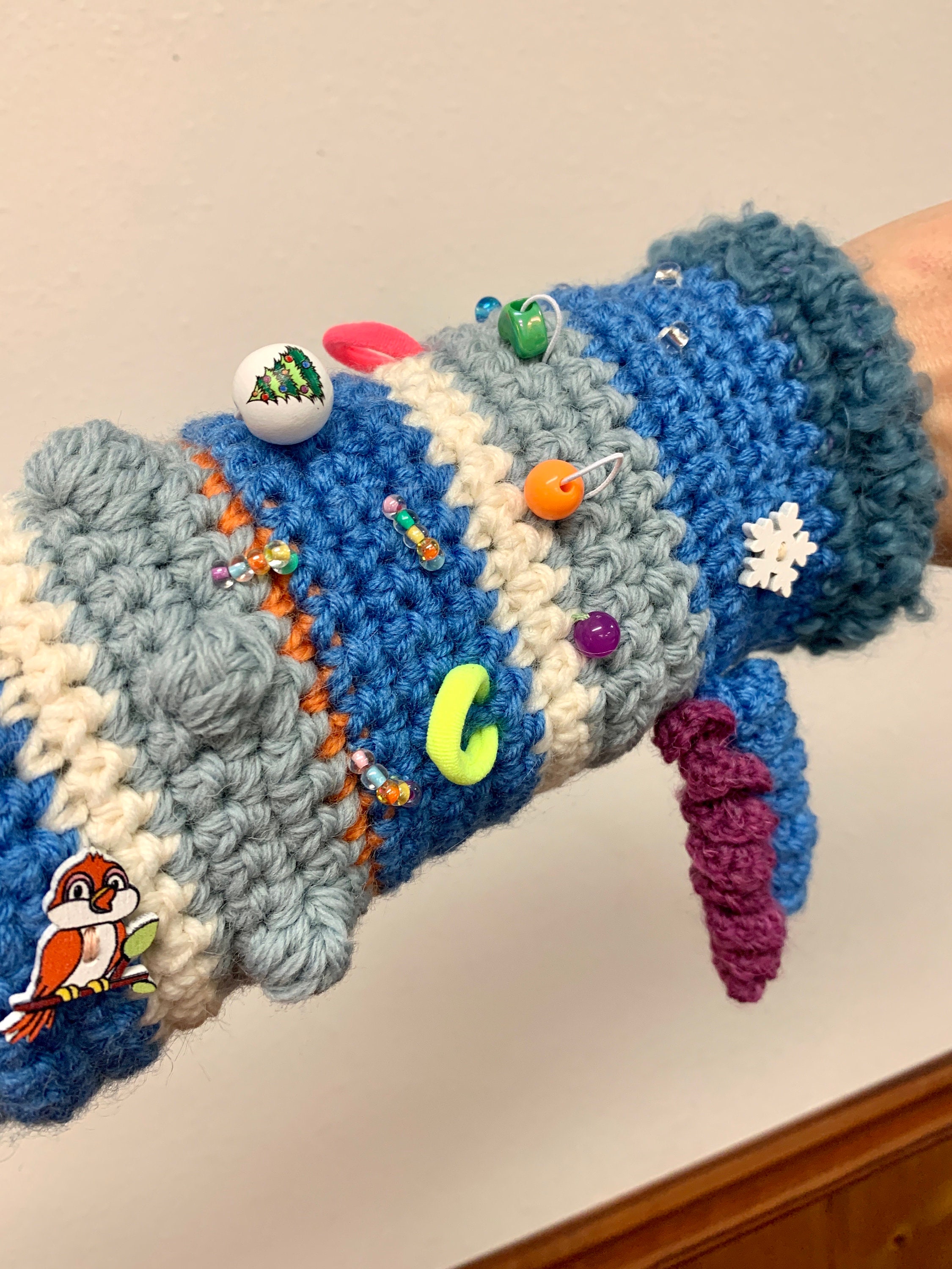 Fidget Sensory Crochet Sleeve for Elderly to Keep Their Hands Busy ...