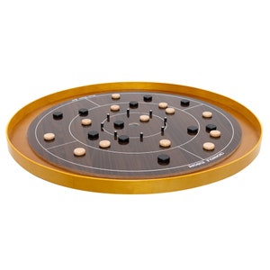 Crokinole Board Game 'dark' Tournament Board, Discs, Carrom Powder ...