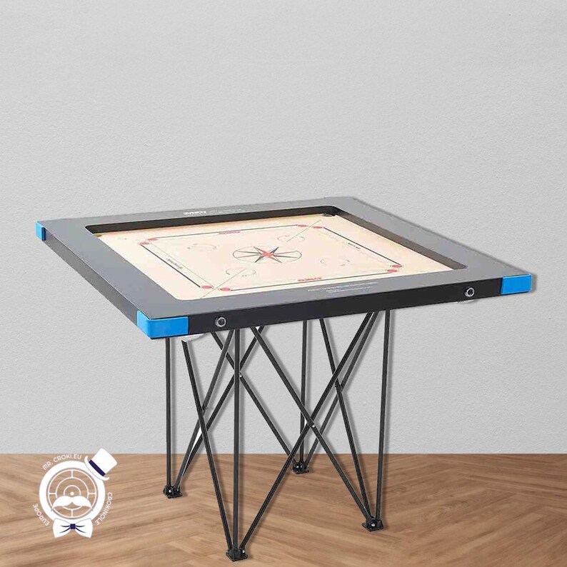 Carrom Table - Crokinole Table & Stand - Foldable Base for Games ...
