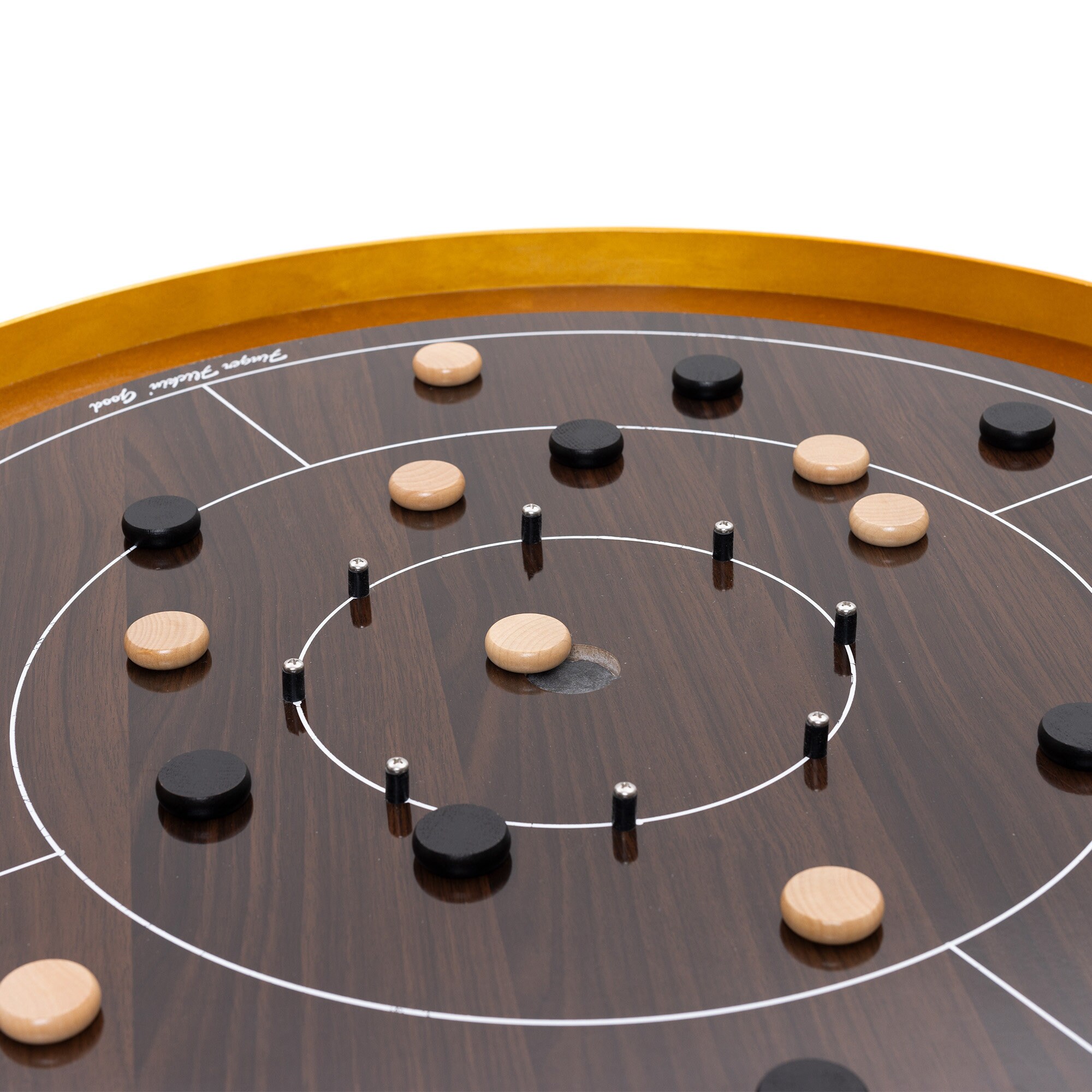 Crokinole Board Game 'dark' Tournament Board, Discs, Carrom Powder ...