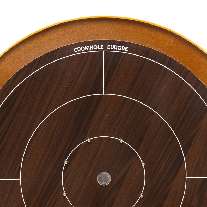 Crokinole Board Game 'dark' Tournament Board, Discs, Carrom Powder ...