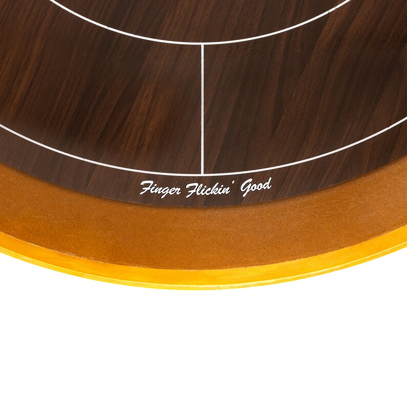 Crokinole Board Game 'dark' Tournament Board, Discs, Carrom Powder ...