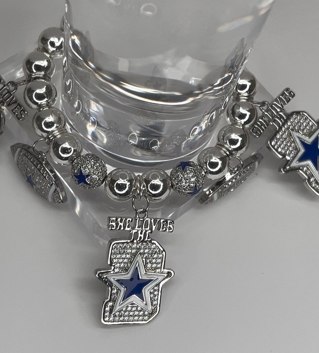 Beaded Gemstone| Stretch Bracelet |bracelet Stretch Stacks Cowboys ...