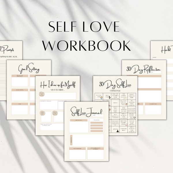 Self Love Worksheets - Etsy