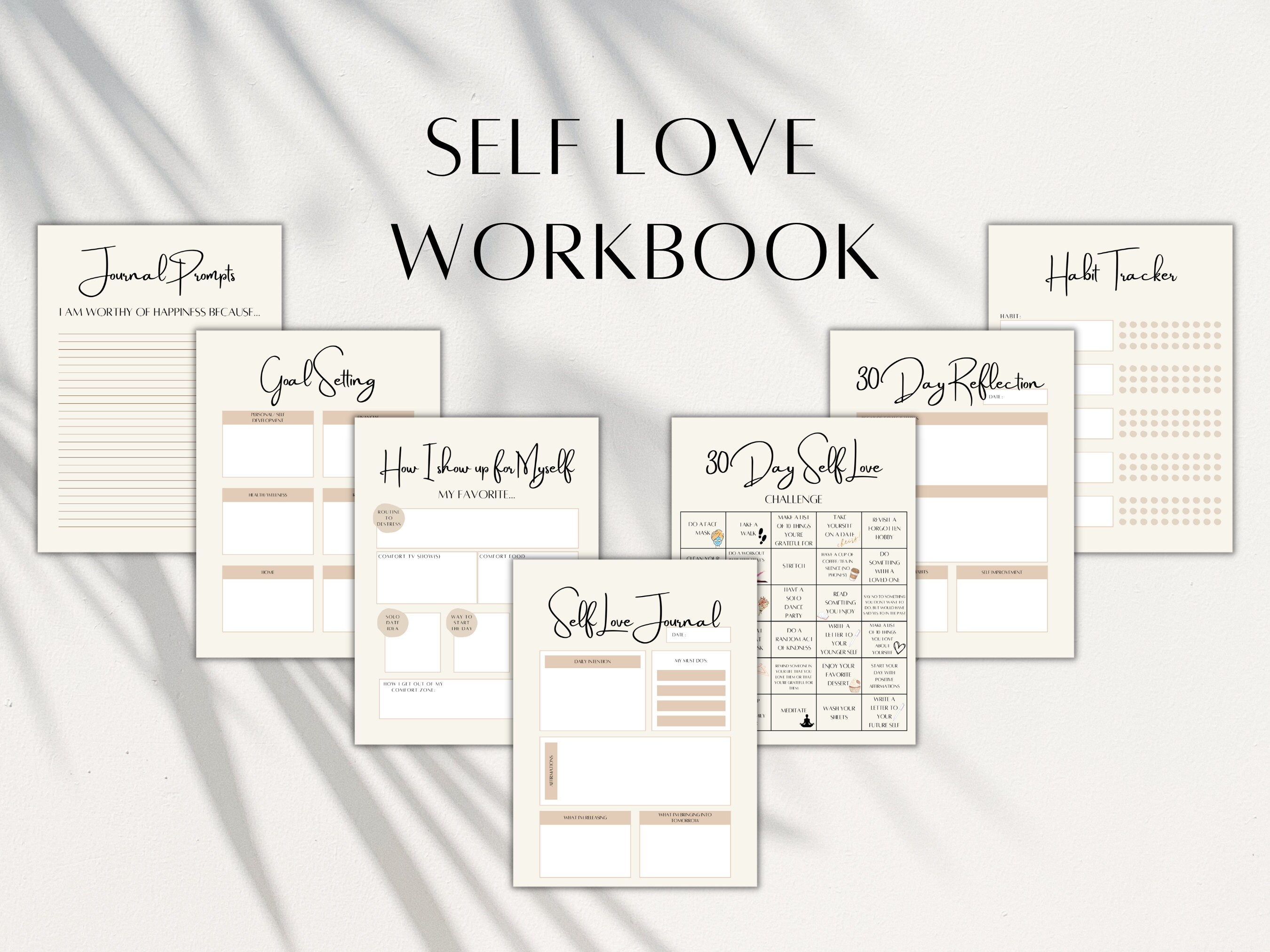 Self Love Workbook 35 Pages, Inner Healing Journey, Self Love Guide ...