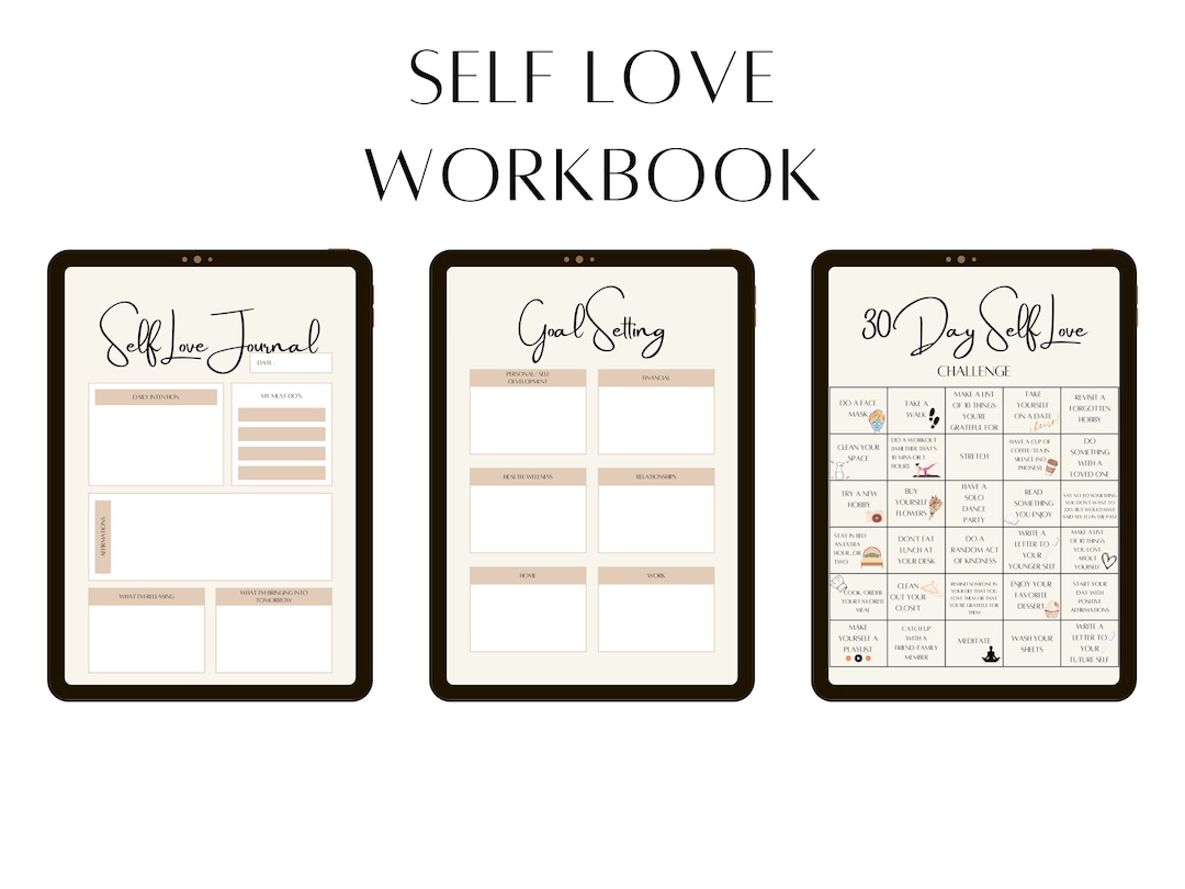 Self Love Workbook, Inner Healing Journey, Self Love Guide | Digital ...