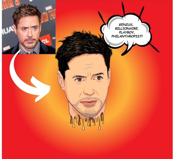 Cartoon Portrait Custom Cartoon Portrait Vector Art Custom | Etsy