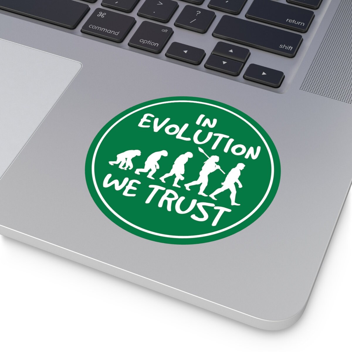Sticker Decal in Evolution We Trust Atheist Atheism Secular Humanist ...